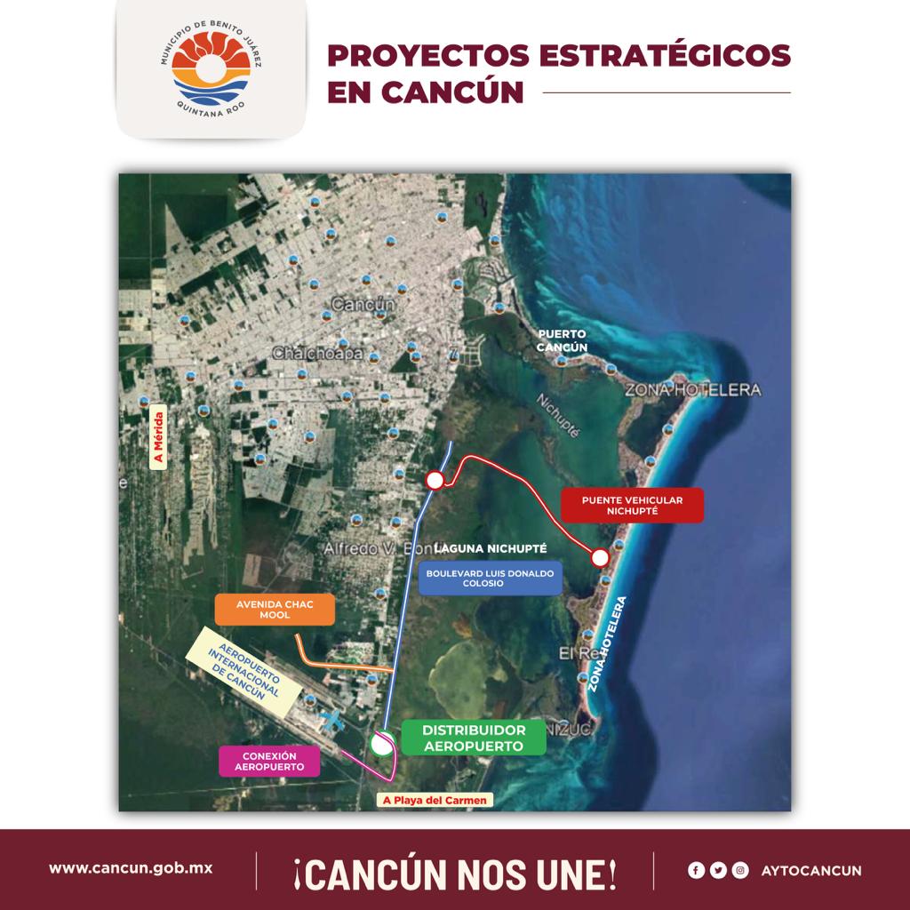 AVANZAN PROYECTOS DE INFRAESTRUCTURA EN CANCÚN